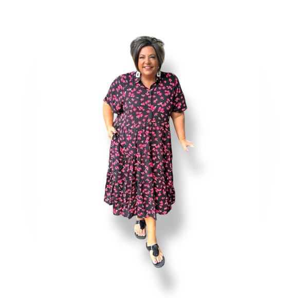 LuLaRoe | Dresses | Nwt Lularoe Helene Tiered Midi Dress | Poshmark